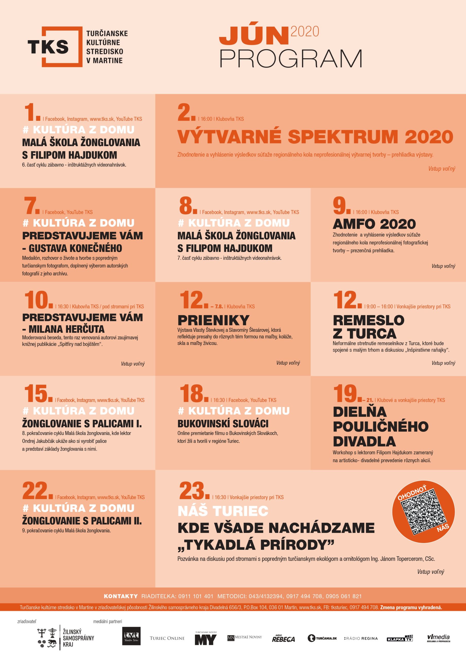 Program podujatí TKS na mesiac jún – Turčianske kultúrne stredisko v ...